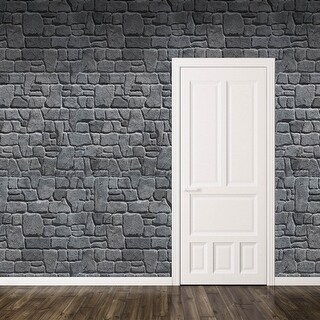 Grey Stone Wall Decal - Bed Bath & Beyond - 40195612