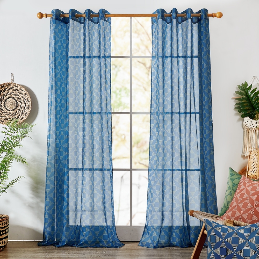 Blue 63 Inches Curtains - Bed Bath & Beyond