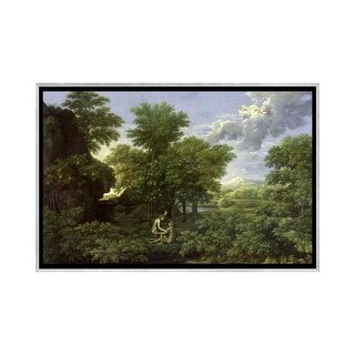 iCanvas "Spring, or The Garden of Eden " by Nicolas Poussin Framed ...
