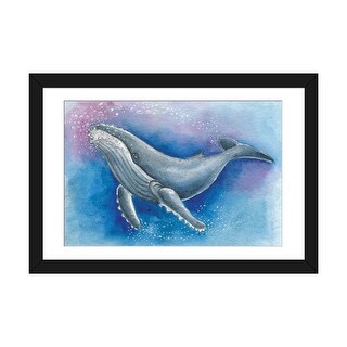 iCanvas "Blue Humpback Whale Bubbles" by Seven Sirens Studios - Bed ...