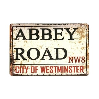 Abbey Road Westminster Metal Tin Sign 12" x 8" - 12" X 8" - Bed Bath ...