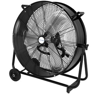 24" 8100 CFM High Velocity Industrial Drum Fan, 3-Speed Heavy Duty ...