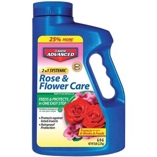 BioAdvanced 708110A 2 In 1 Systemic Rose & Flower Care Plant Food, 5 ...