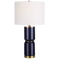 Cylinder Ceramic Table Lamp - 14"D x 14"W x 25.5"H - On Sale - Bed Bath ...