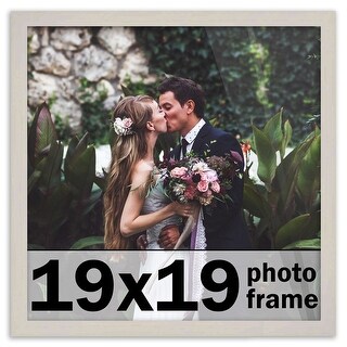 19x19 Frame White Wash Picture Frame Modern Photo Frame Includes UV ...