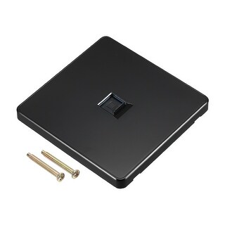 Ethernet Socket Single Port RJ45 CAT6 Wall Plate Black for Ethernet ...