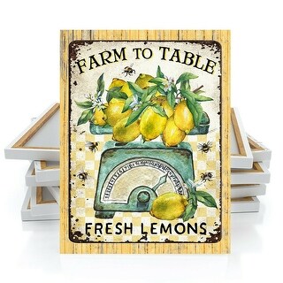 Lemon Scales Kitchen Wall Art Canvas Print 16" x 20" - Bed Bath ...