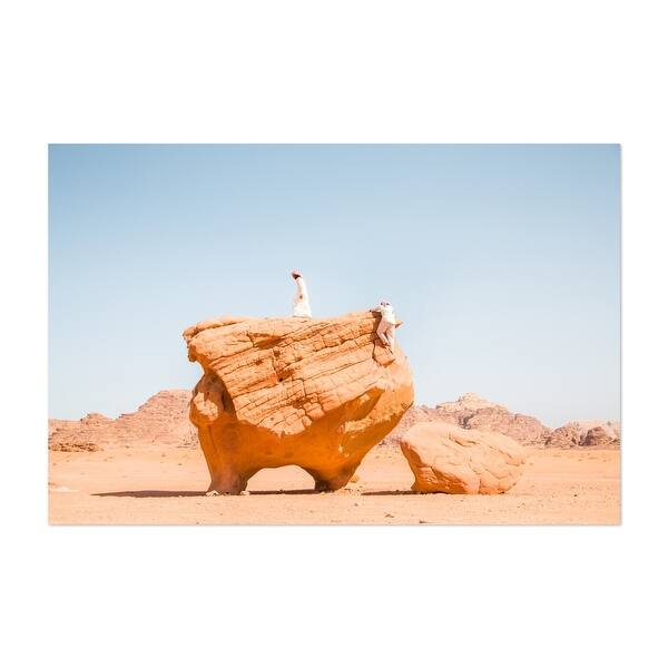 Wadi Rum Jordan Cow Rock Photography Animals Desert Art Print/Poster ...