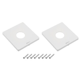 Grommet Wall Plate PC Wall Panel with 0.9 Inch Cable Through White 2 ...