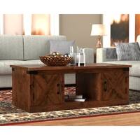 Bridgevine Home Farmhouse 48 inch Coffee Table, No Assembly Required ...
