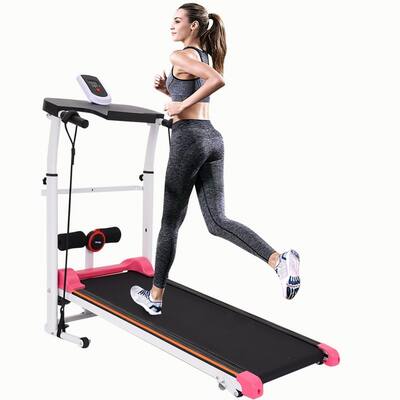 Foldable Manual Walking Treadmill With Sit-up Function, No Need To Plug ...