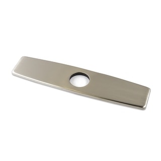 Luxier 10 in. Kitchen Sink Faucet Hole Cover Deck Plate Escutcheon ...