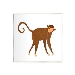 Stupell Whimsical Wildlife Monkey Wall Plaque Art, Design by Emily ...