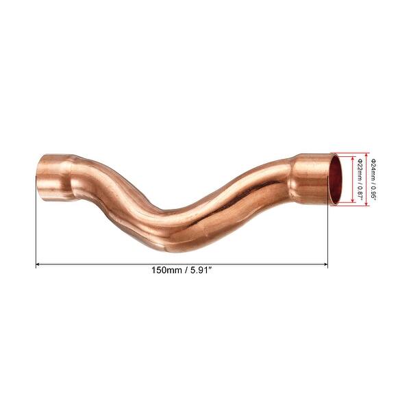 2pcs U Shape Elbow 180 Degree Copper Pipe Fitting Welding Connection ...