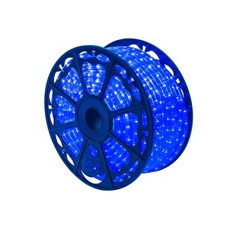 Vickerman 150' x .5" Blue LED Rope Light Spool, 120 Volt 2-Wire with 1 ...