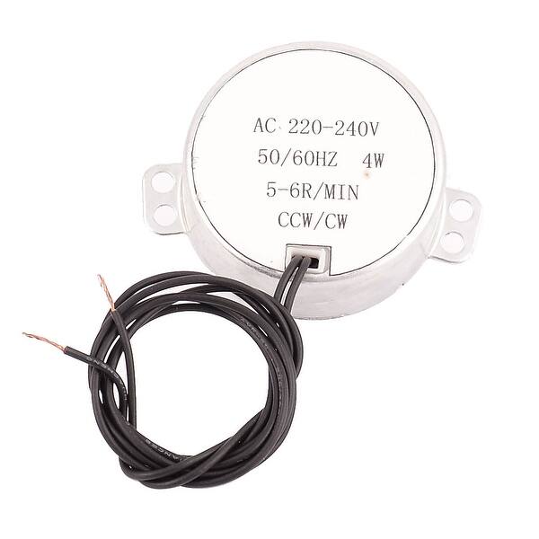 CCW/CW Direction 4W 50/60Hz Frequency 5-6RPM Synchronous Motor AC 220 ...
