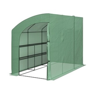 Lean-To 10'x5'x7' Outdoor Portable Greenhouse UV Protected by Home ...