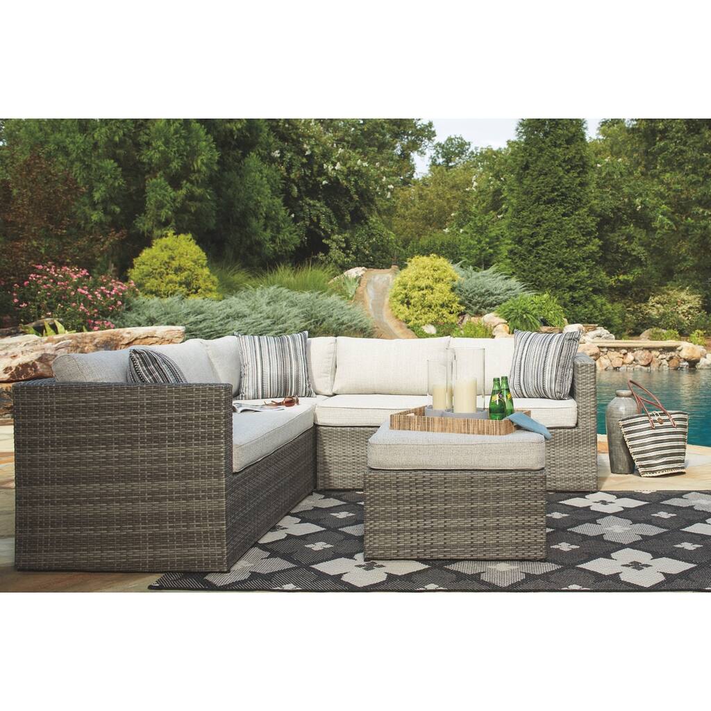 Signature Design by Ashley Peckham Park Outdoor Sectional Pieces Right ...