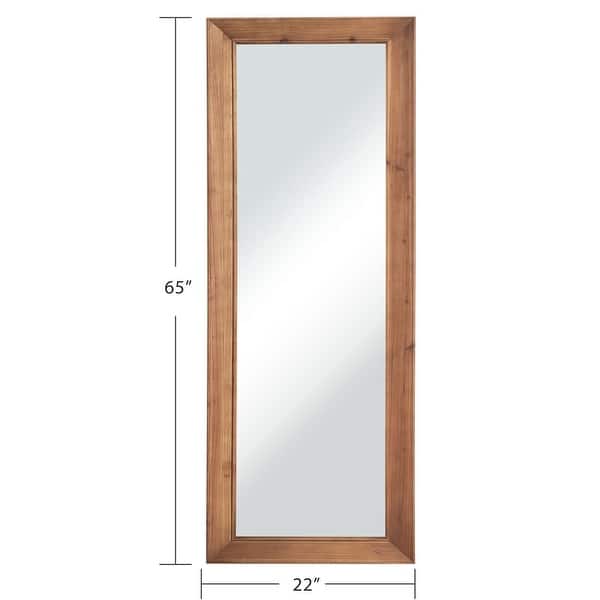 Distressed Wood Full Length Mirror Free-standing Floor Mirror - Bed ...