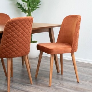 Atlanta Velvet Upholstered Dining Chair (Set of 2) - Bed Bath & Beyond ...