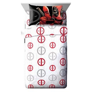 Marvel Deadpool Invasion 3 Piece Twin Sheet Set - Bed Bath & Beyond ...