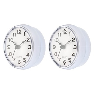Waterproof Shower Clock, 2 Pack Silent Cute Wall Clocks Suction - Bed ...