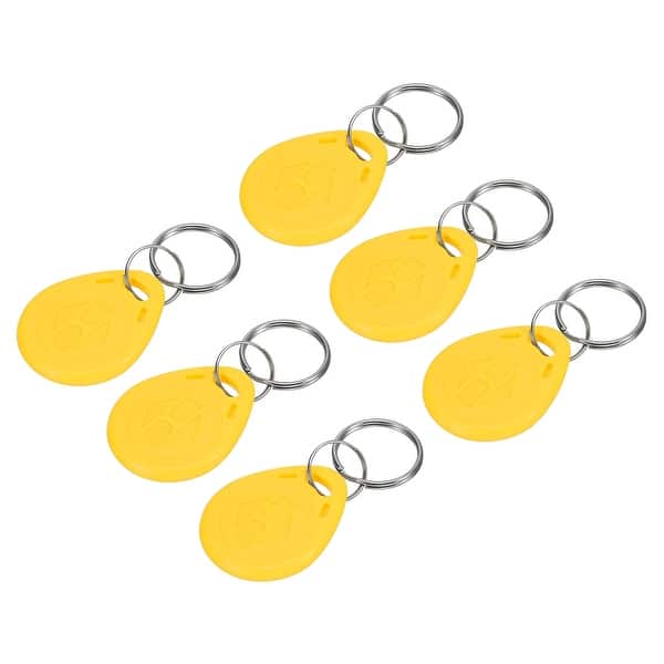 6Pcs ID Card Key Fobs RFID Proximity 125KHz Rewritable Copyable Token ...