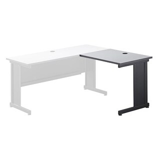Global Industrial Right Handed Return Table, 36"W, Gray - 24"L x 36"W x ...