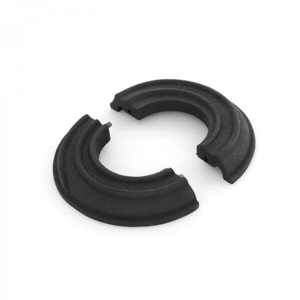 Black Radiator Flange Spiral Style Aluminum Lacquered 1.5" (IPS) 1.8 ...