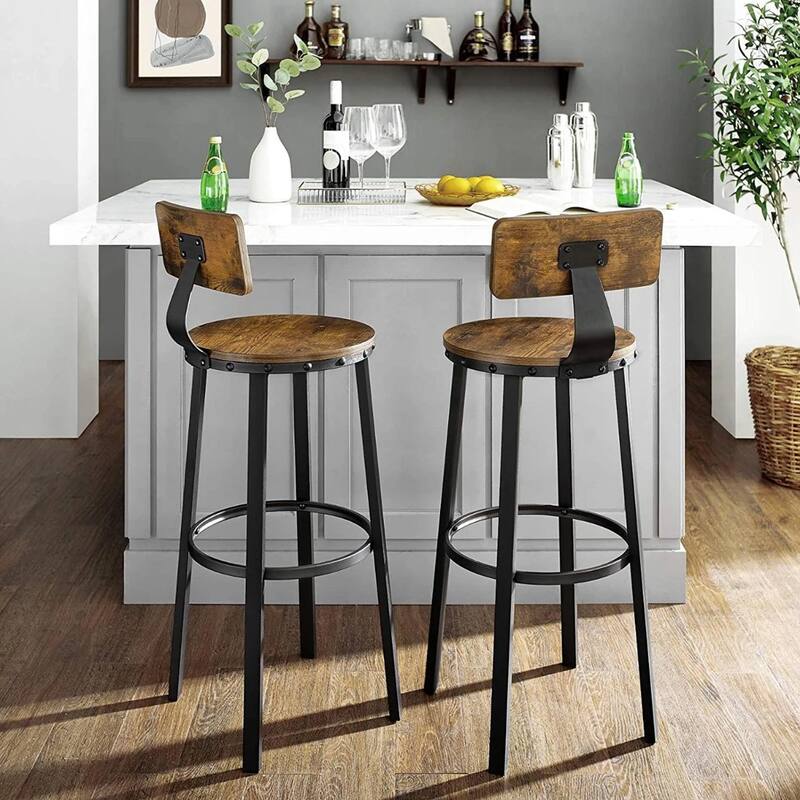 Abra Bar chairs with Footrest - Bar Stool Industrial - Industrial ...