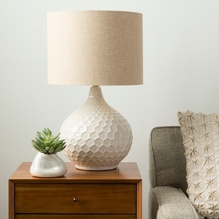 Livabliss Rustic Emma Table Lamp with Glazed Ceramic Base - Bed Bath ...