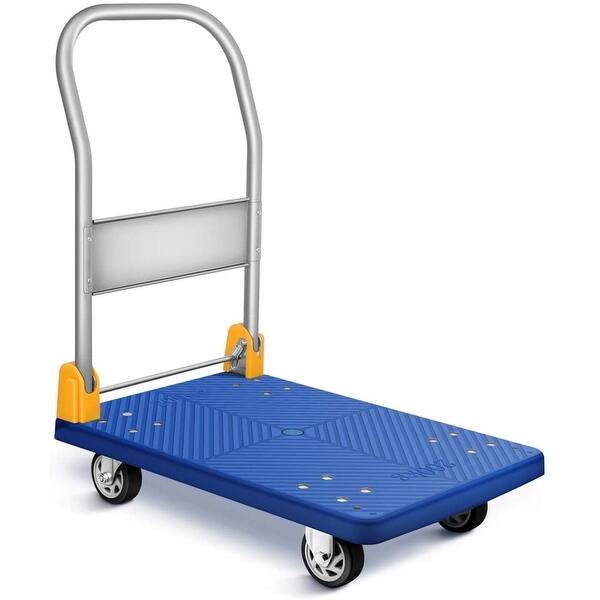Foldable Push Hand Cart for Loading and Storage 440 lb Weight Capacity ...