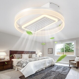Bladeless Fan Lamp With Lights Dimmable LED - Bed Bath & Beyond - 38925886