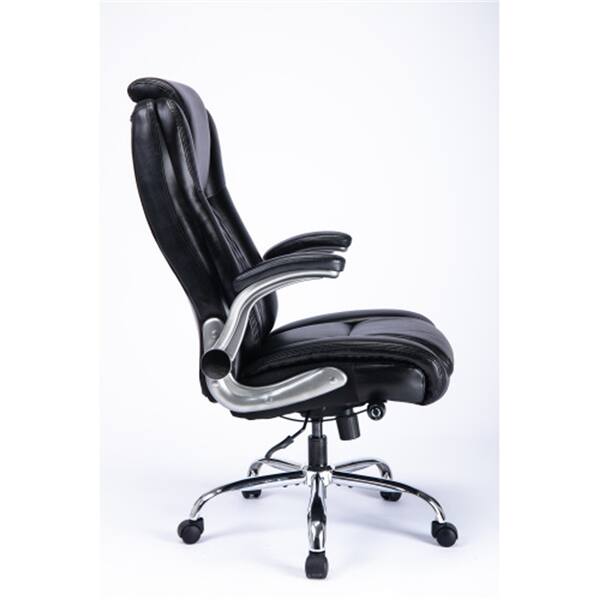 High Back Thick Padded Office Chair with Lifting Headrest - Bed Bath ...