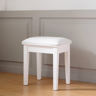 Vanity Stool Bench with Solid Wood Leg - On Sale - Bed Bath & Beyond ...