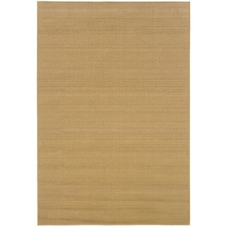 Joliet Beige Solid Outdoor Casual Area Rug - Bed Bath & Beyond - 38357454