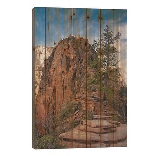 Angels Landing Print On Wood by Jonathan Ross Photography - Multi-Color ...