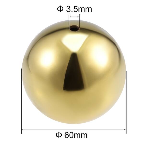 60mm Dia 201 Stainless Steel Hollow Cap Ball for Handrail Stair Newel ...