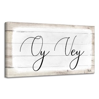 Ready2HangArt 'Oy Vey II' Hanukkah Canvas Wall Art by Olivia Rose - Bed ...