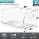 Sorbus Stackable Storage Bins Open Front Clear Stackable Bins for ...