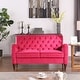 Rose Red Chesterfield,2 Seater, Modern Sofa - Bed Bath & Beyond - 39121402