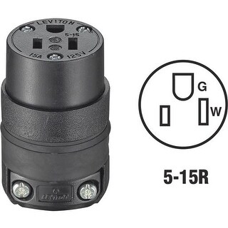 Leviton Blk Cord Connector 000-515CR Unit: EACH - Bed Bath & Beyond ...