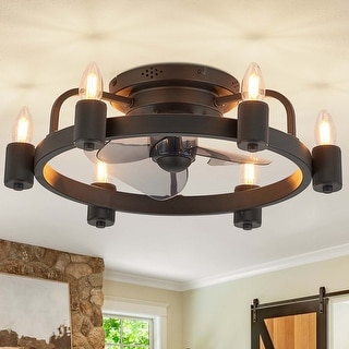 Hunter 52" Gilrock Windmill Ceiling Fan and Pull Chain - Industrial ...