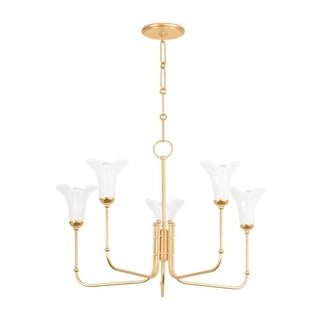 Montclair Vintage Gold Leaf Chandelier - Bed Bath & Beyond - 39576467