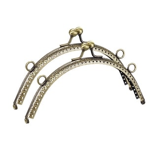 Metal Purse Frames, 6.1" 2Pcs Kiss Lock Clasp Frame for Coin Bags DIY ...