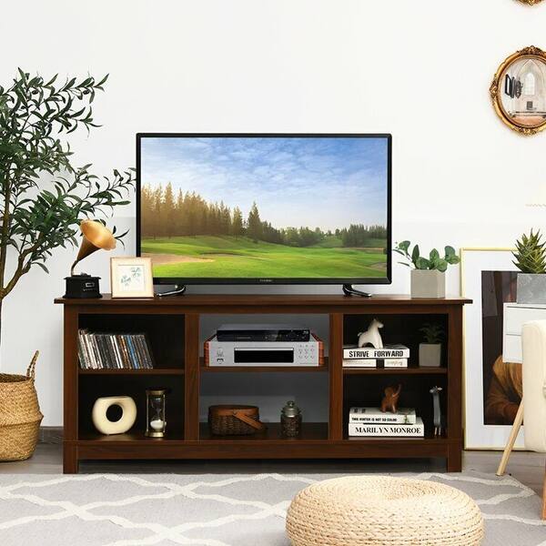 2-Tier TV Stand/Entertainment Media Center for TV's up to 65'' in ...