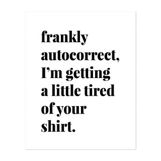 Typography Black White Humor Minimal Art Print/Poster - Bed Bath ...