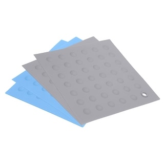 4pcs Silicone Trivets Mat Pad Countertop Pot Holder Pad Placemats - Sky ...