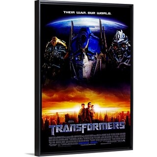 "Transformers (2007)" Black Float Frame Canvas Art - Bed Bath & Beyond ...