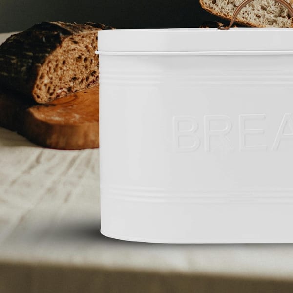 white bread bin